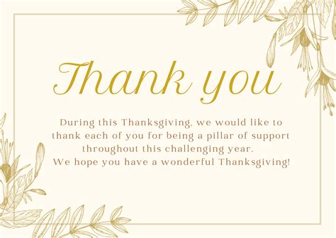 Thanksgiving Cards Messages For Employees