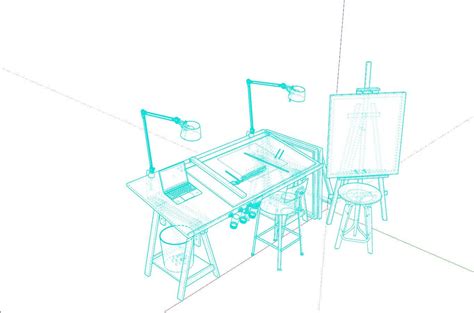 Drafting Table Pro Set 3d Model By Alphagroup Drafting Table Pro Set 3d Model By Alphagroup