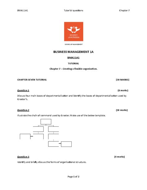 Chapter 7 Tutorial Questions Bma11a1 Tutorial Ques Ons Chapter 7 Page