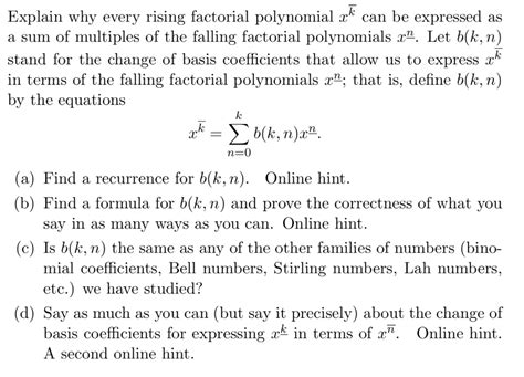 Summation Formulas Factorial