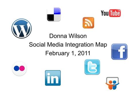 Social Media Integration Map Ppt