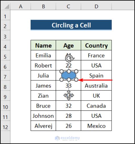 How To Circle Something In Excel 2 Suitable Ways Exceldemy