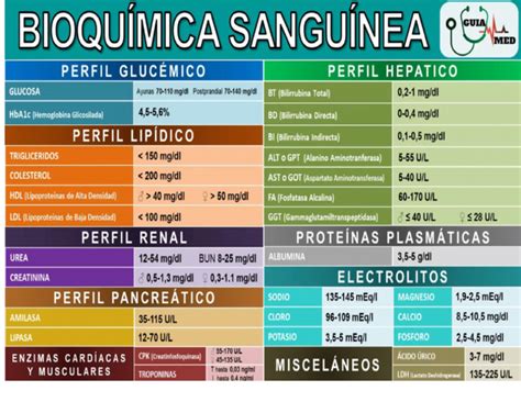 Bioquimica Sanguinea Valores De Referencia Pdf