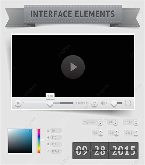 User Interface Elements Vector Template Design Vector Vector Template Design PNG And Vector
