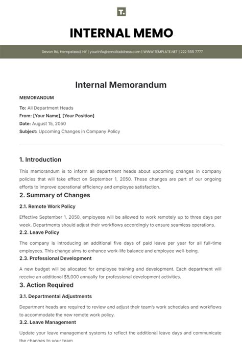 Free Medical Memo Template To Edit Online