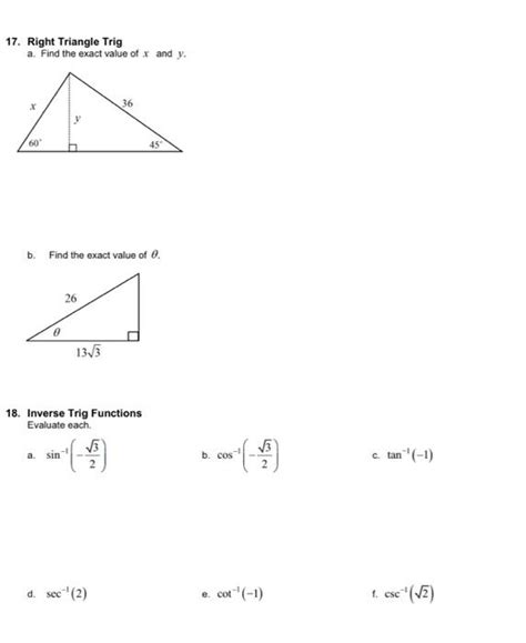Solved Graphs Of The Trig Functions A Sketch One Cycle Chegg Com