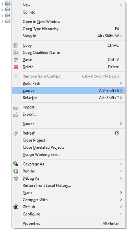 Eclipse Send Down On A Context Menu Doesnt Work Everytime