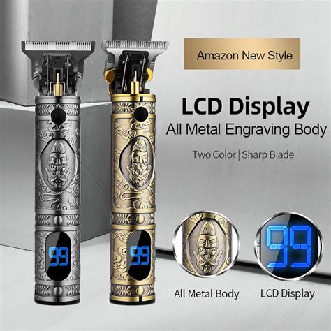 Amuliss Professional Mens Hair Clippers Zero Gapped Cordless Hair