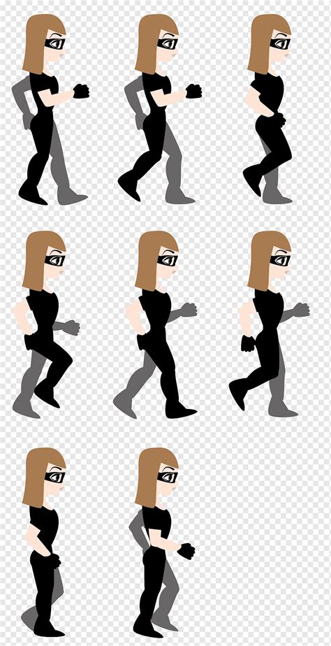 스프라이트 워킹 워크 사이클 호모 사피엔스 워크 사이클 손 홍보 머리 Png Pngwing