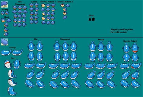 Mudkip Sprite Sheet