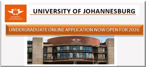 Uj Online Application 2026 Undergraduate Apply At Cput