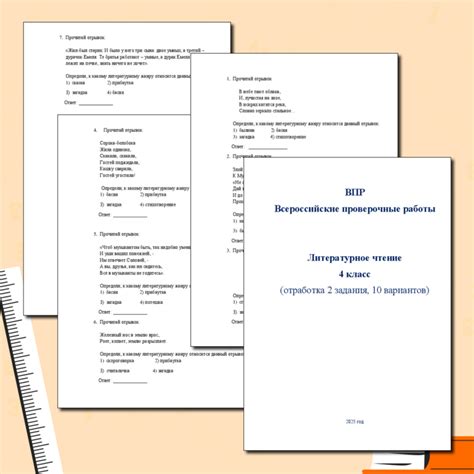 Тренажер ВПР по литературному чтению 4 класс 2025 год 10 вариантов 2 задания
