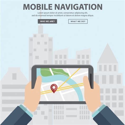 Free Vector Navigation Background Design