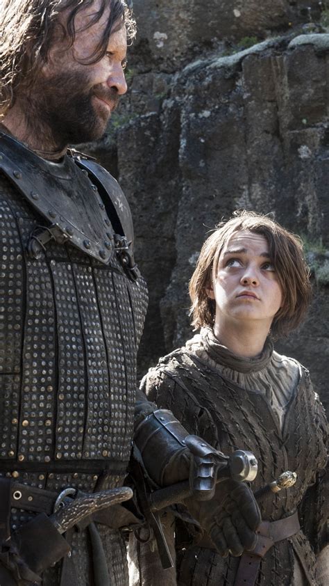 Arya And The Hound Wallpaper