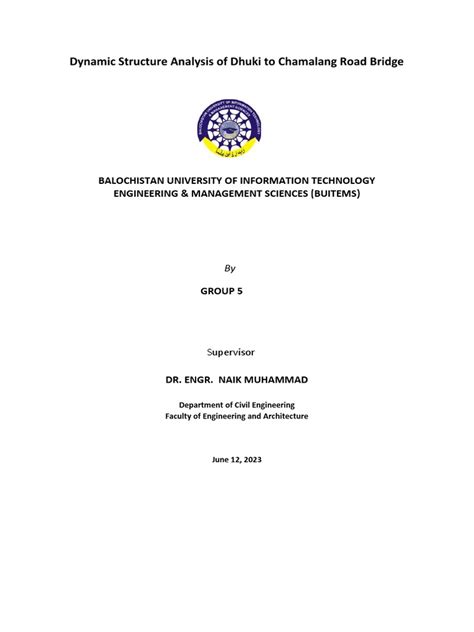 bridge cep report pdf bridge finite element method
