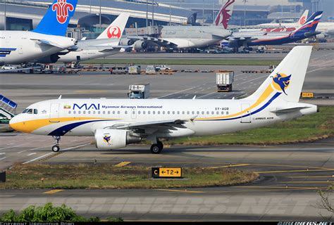 Airbus A319 112 Myanmar Airways International Mai Aviation Photo