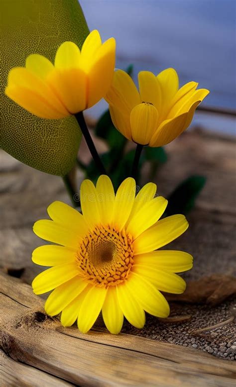 Yellow Illustration Artificial Intelligence Artwork Generated Stock