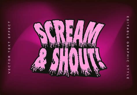 Premium Vector Warped Vector Text Effect Mockup