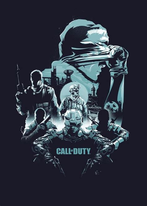 Cod Silhouettes Poster Picture Metal Print Paint By Call Of Duty