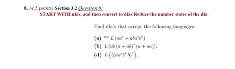 Solved Points Section Question START WITH Chegg Com