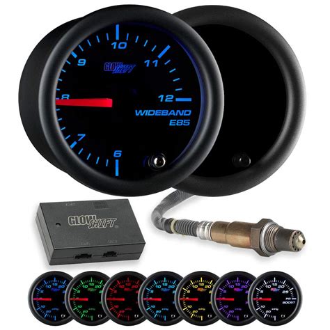 Glowshift Tinted 7 Color Analog E85 Wideband Air Fuel Ratio Afr Gauge Includes