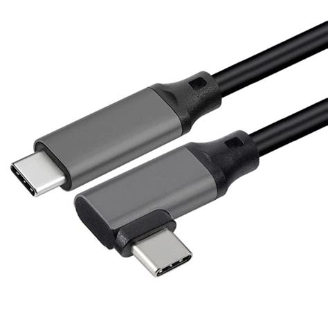 【楽天市場】usb 3 2 Type C ケーブル L字【20gbps転送 100w急速充電 4k 60hz映像出力 Pd3 0 Qc3 0対応 】タイプc ケーブル E Marker搭載