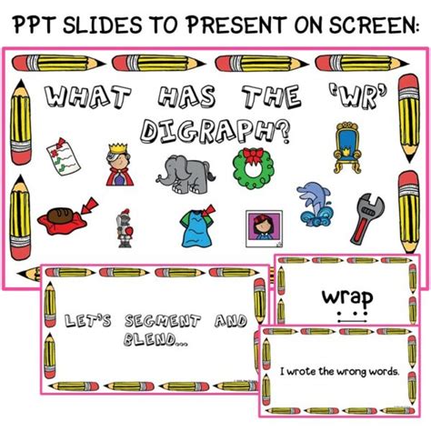 Consonant Digraph Wr Worksheets Game And Ppt Slides Made By Teachers