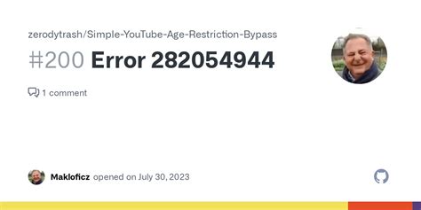 error 282054944 · issue 200 · zerodytrash simple youtube age