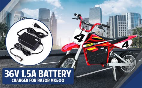 36v 15a Battery Charger For Razor Mx500 Premium 36v