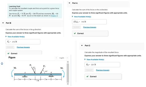 Solved Learning Goal To Calculate The Resultant Couple