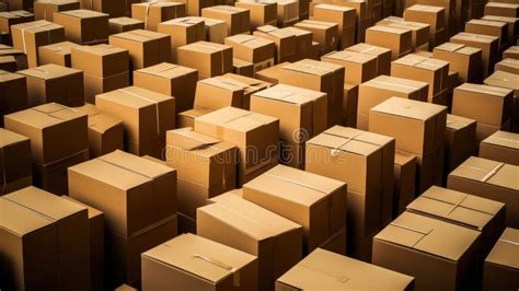 Organization Assembly Line Boxes Stock Illustration Illustration Of