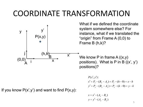 Section 2 Part 1 Coordinate Transformation Ppt