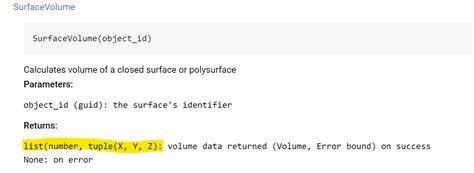 Rssurfacevolume Help Topic Confusing Scripting Mcneel Forum