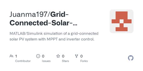 GitHub Juanma Grid Connected Solar Simulation MATLAB Simulink Simulation Of A Grid