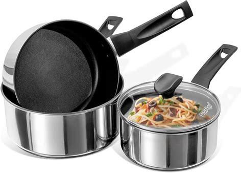 Prestige 9x Tougher 3 Piece Saucepan Set Ultra