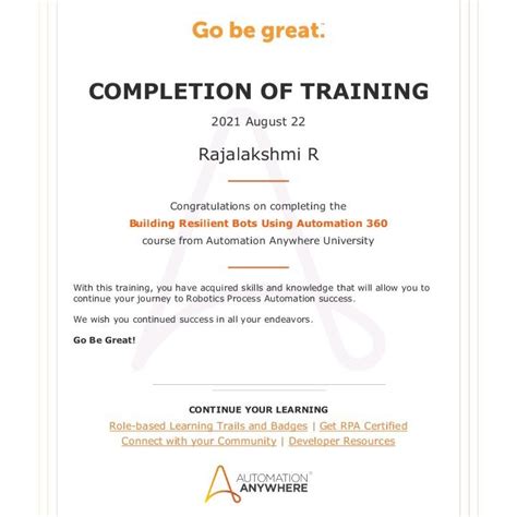 Rajalakshmi R On Linkedin Automationanywhere
