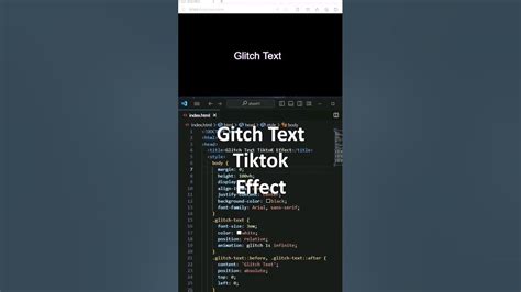 Create A Mesmerizing Glitch Text Tiktok Effect With Html And Css Web