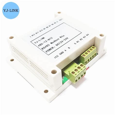 12 Channel NTC Temperature Transmitter 10K Thermistor To RS485 Modbus RTU Communication