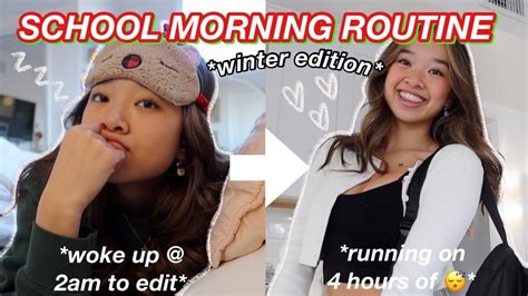 School Morning Routine I Woke Up At 2am Vlogmas Day 5 Youtube