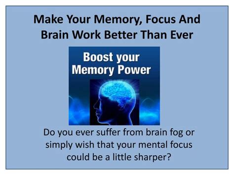 Natural Brain Function Booster Supplement Pptx