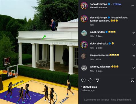 Donald Trump Jr Posts Meme Showing His Father Throwing
