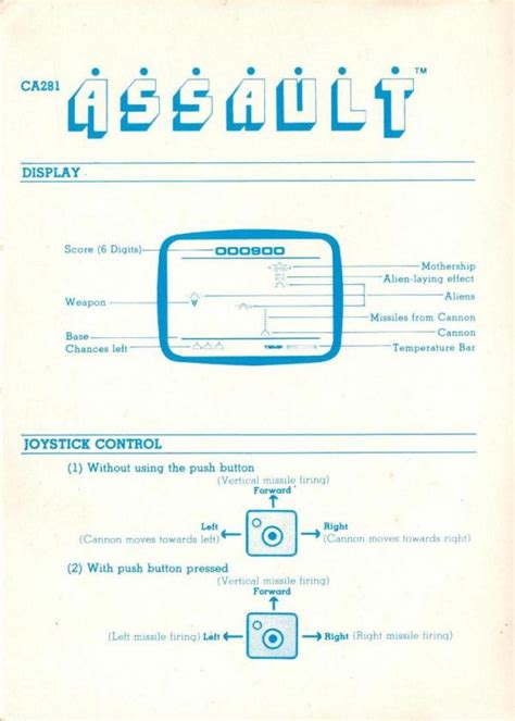 Atari 2600 Vcs Assault Scans Dump Download Screenshots Ads