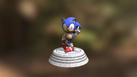 Classic Sonic Statue Download Free 3d Model By Dr Heinz