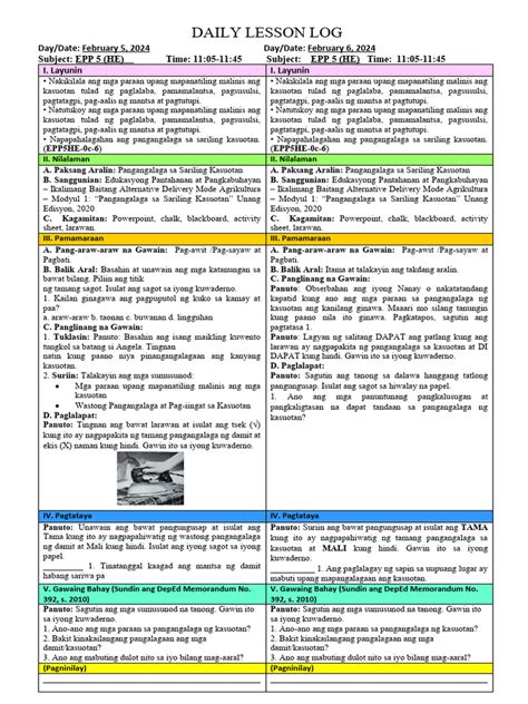 Epp 5 Module 1 4 Days Pdf