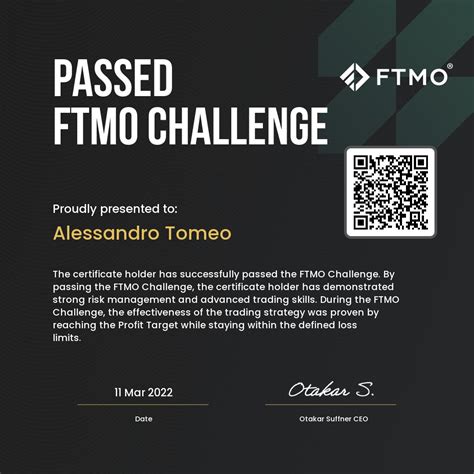 Certificates Ftmo