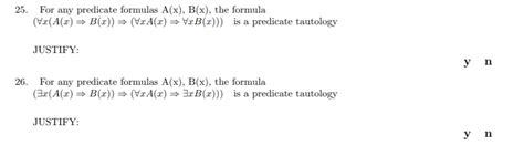 Solved 25 For Any Predicate Formulas Ax Bx The