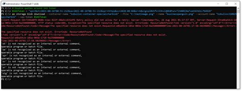 Command Line Interface Azure Cli Cannot Find Blob In Storage
