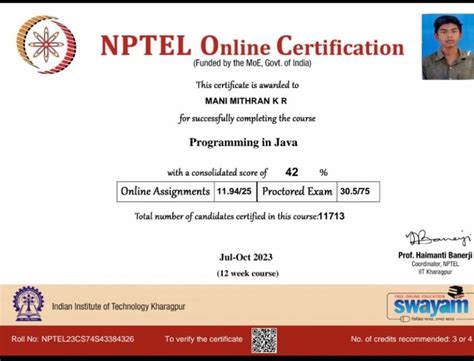 mani mithran k r on linkedin i had successfully completed programming