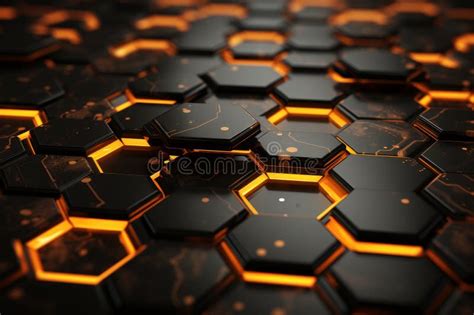hexagonal pattern abstract technology background with geometric shapes