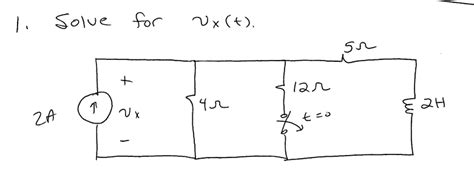 Solved Solve For V X T Chegg Com